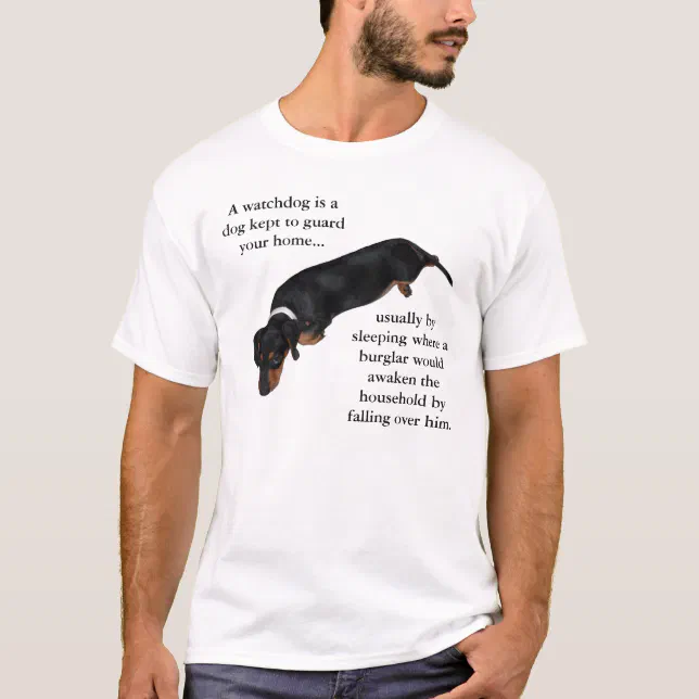 Lounging Hound Watchdog Quote Shirt | Zazzle