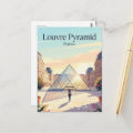 Louvre Museum Courtyard France Postcard | Zazzle