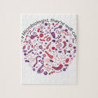 Cartoon Microscopic Bacteria Bug Doodle Art Jigsaw Puzzle | Zazzle.com