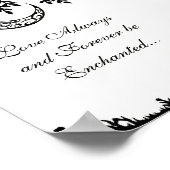 Love Always Enchanted Moon Tree and Deer Couple Poster | Zazzle