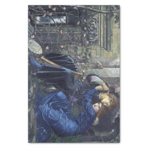 Love Among the Ruins by Edward Burne-Jones Tissue Paper | Zazzle