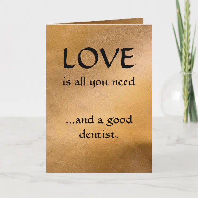 Love And A Good Dentist Holiday Card | Zazzle