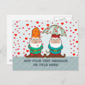 Love and Grumpy Gnomes Add Your Text Postcard | Zazzle
