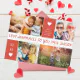 Love and Happiness Collage Valentine Photo Holiday Card | Zazzle