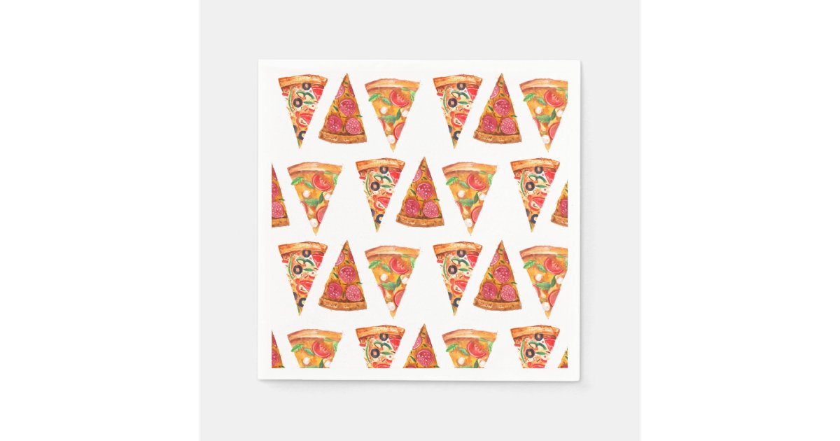 Love and Pizza Rehearsal Dinner Bridal Shower Napkins | Zazzle