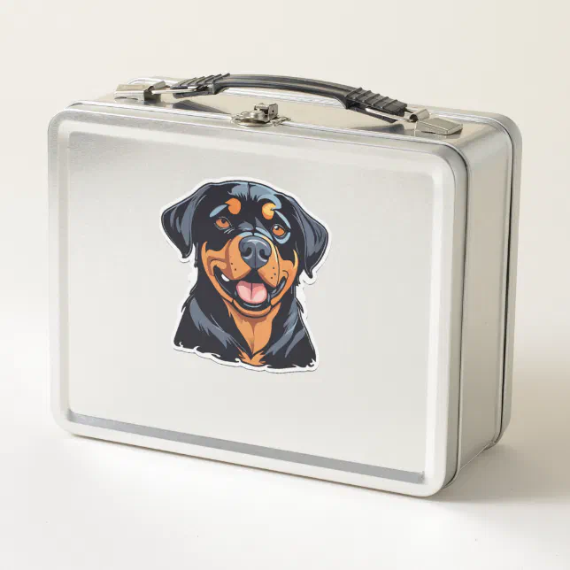 Love and Rottweiler Hugs Pawsitively Hilarious Pet Metal Lunch Box | Zazzle
