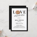 Love At First Slice Pizza Italian Bridal Shower Invitation | Zazzle