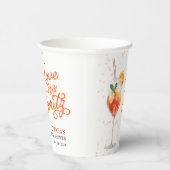 Love at First Spritz Bridal Shower Paper Cups | Zazzle