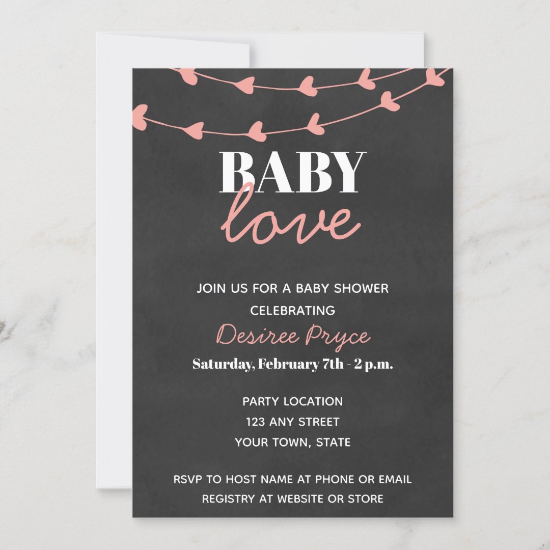 Love Baby Shower Invitation | Zazzle