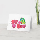Love Birds, "Congratulations" Card | Zazzle
