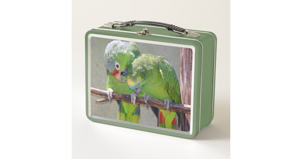 Love Birds Metal Lunch Box | Zazzle