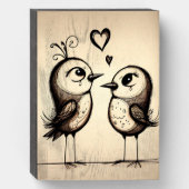Love Birds Wooden Box Sign | Zazzle