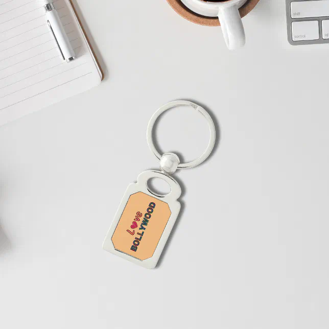 "LOVE BOLLYWOOD" INDIAN CINEMA APPRECIATION KEYCHAIN | Zazzle