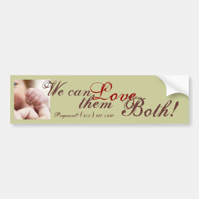 Love Both Bumper Sticker | Zazzle