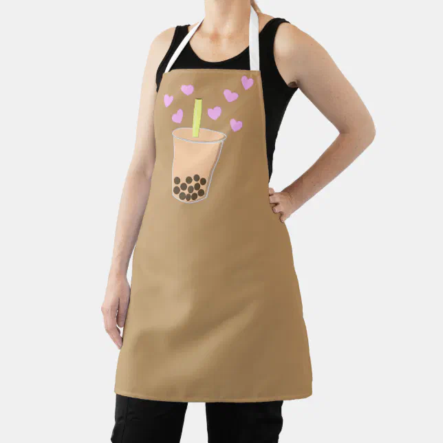 Love Bubble Tea Apron | Zazzle