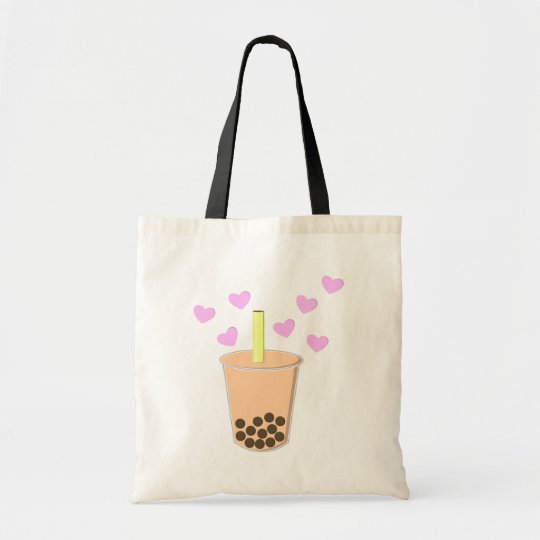 Love Bubble Tea Tote Bag | Zazzle.com