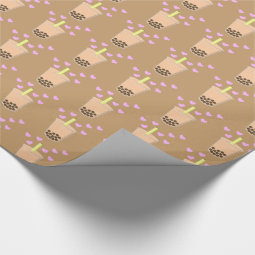 Love Bubble Tea Wrapping Paper | Zazzle