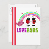 Love bugs Valentine's Day Postcard | Zazzle
