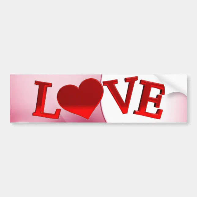 Love Bumper Sticker | Zazzle