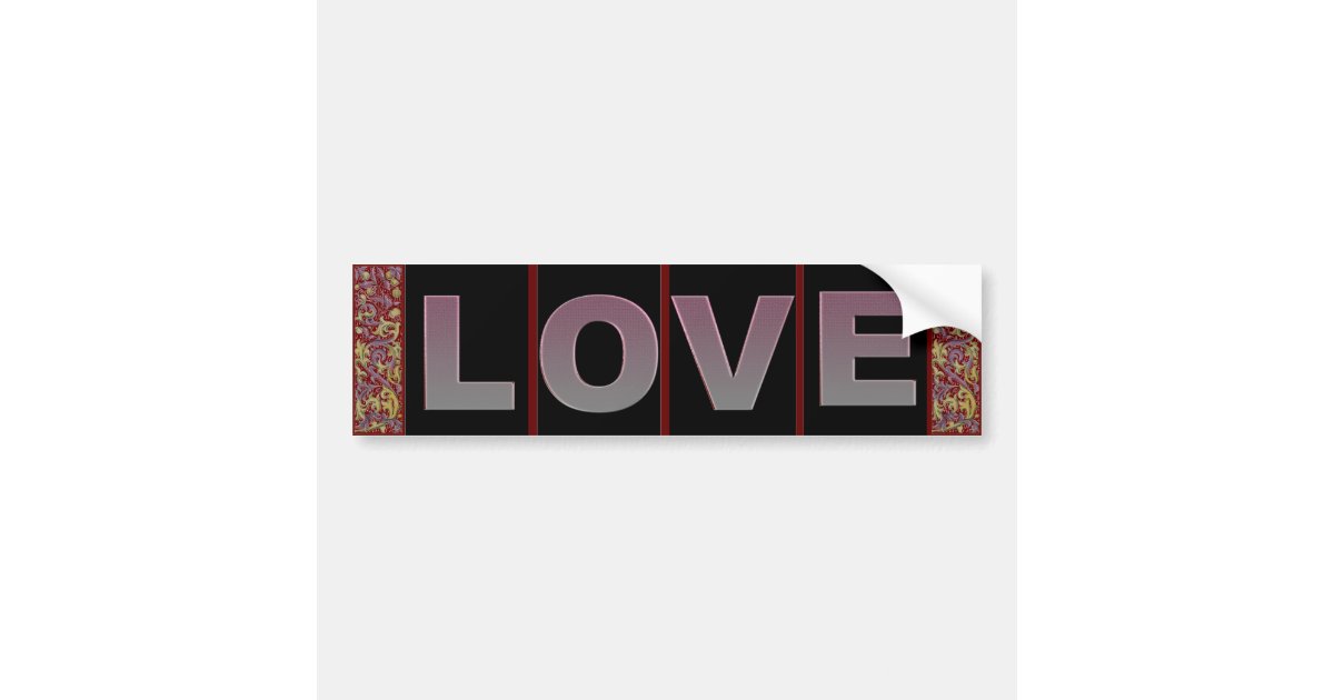 Love Bumpersticker Bumper Sticker | Zazzle