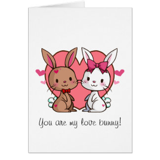 Bunny Valentine Cards | Zazzle