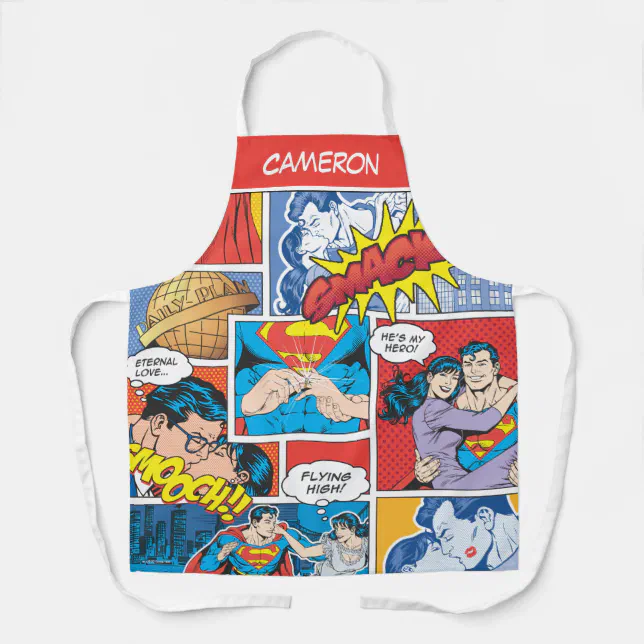 Love Comic Slides - Color Apron | Zazzle