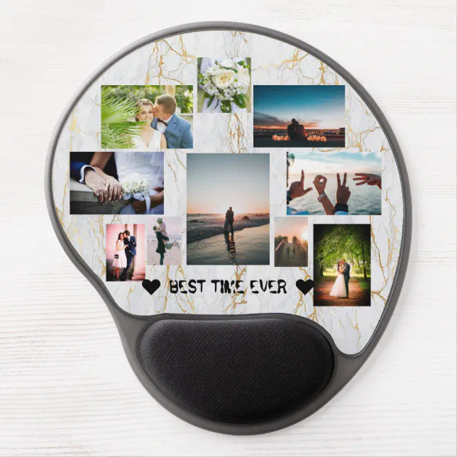 Love Couple BEST TIME EVER Personalized Gel Mouse Pad | Zazzle