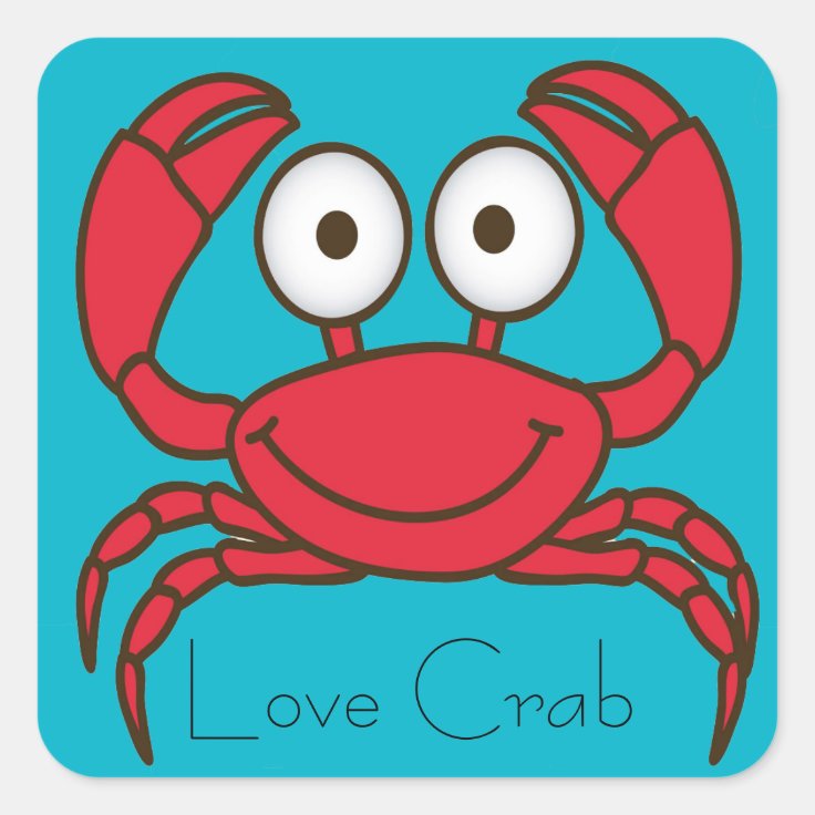 Love Crab Sticker | Zazzle