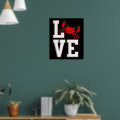 Love Crabs Seafood Crabbing Crab Lobster Sea Poster | Zazzle