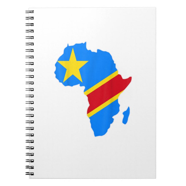 Love Democratic Republic Of Congo Rdc Drc Flag Afr Notebook | Zazzle