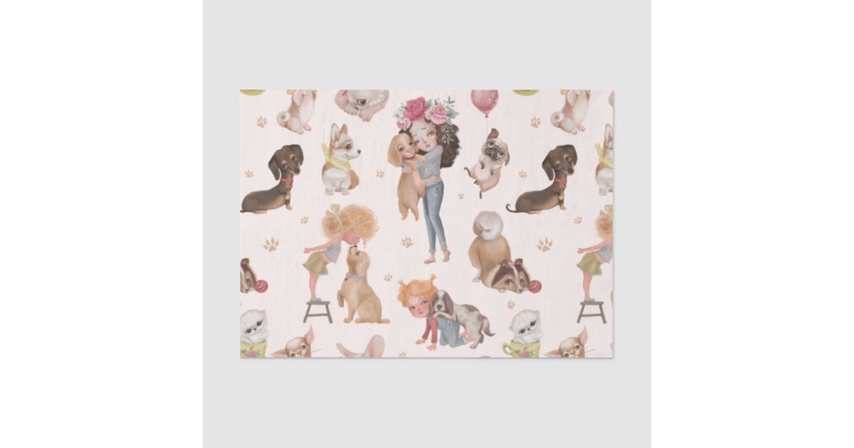 Love Dogs Tissue Paper | Zazzle