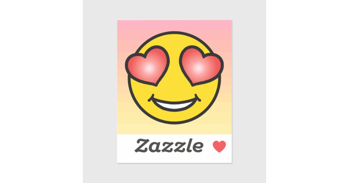 Love Emoji Sticker | Zazzle