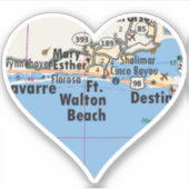 Love Fort Walton Beach Sticker | Zazzle