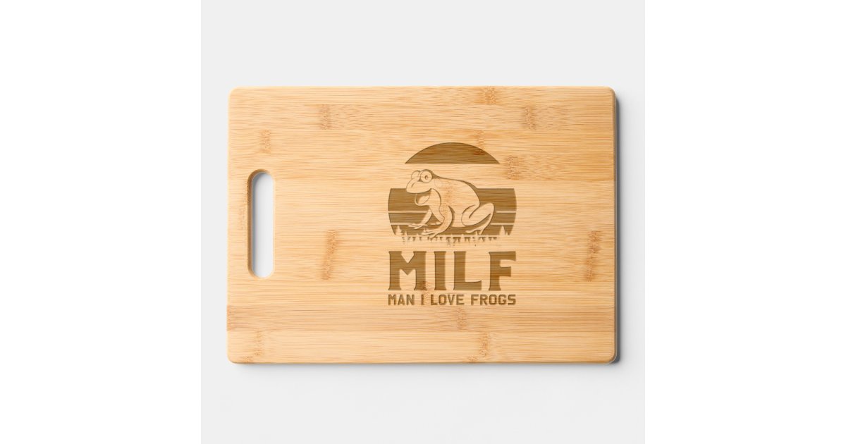 Love Frogs Wooden Cutting Board | Zazzle
