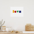 Love geometric print or poster | Zazzle