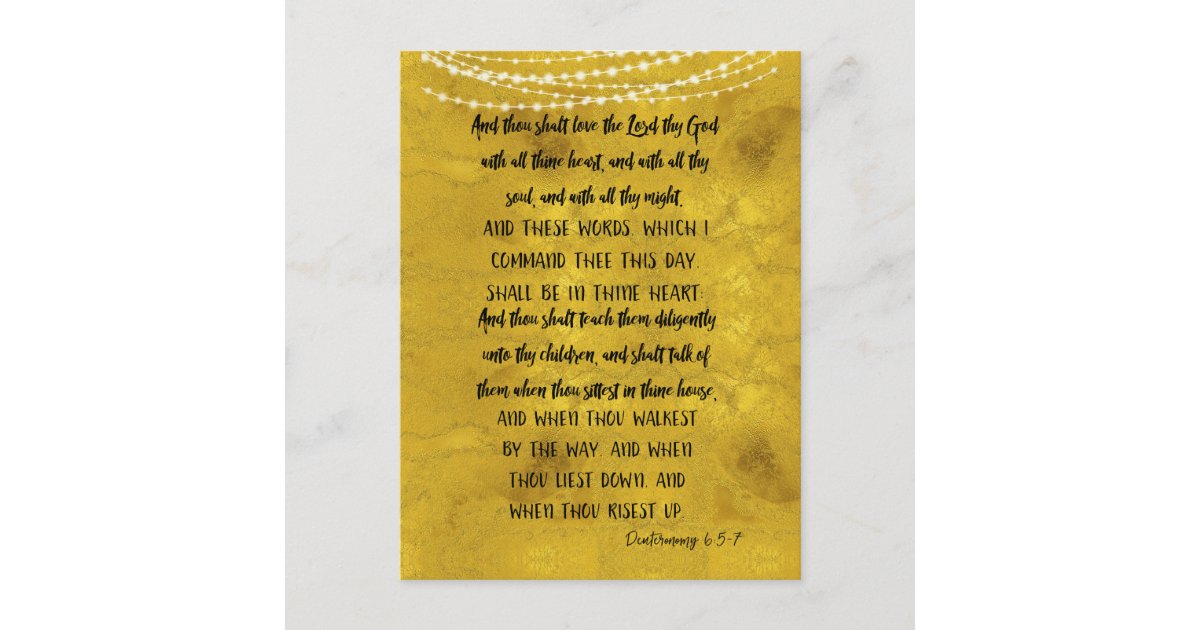 Love God KJV Bible Verses Postcard | Zazzle
