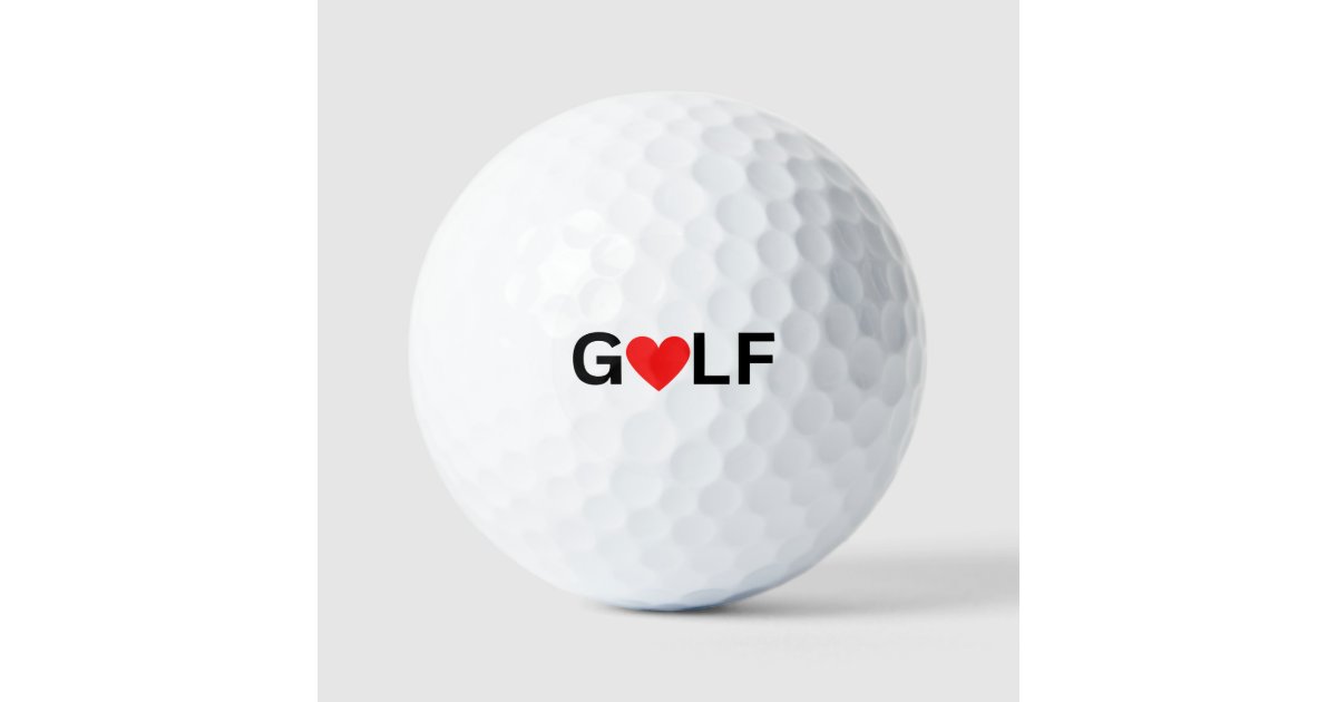 Love Golf Ball | Zazzle