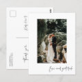 Love Gratitude Vertical Photo Thank You Postcard | Zazzle
