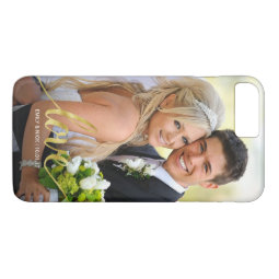 Love Handwritten Gold Script Couples Photo Overlay Case-Mate iPhone ...