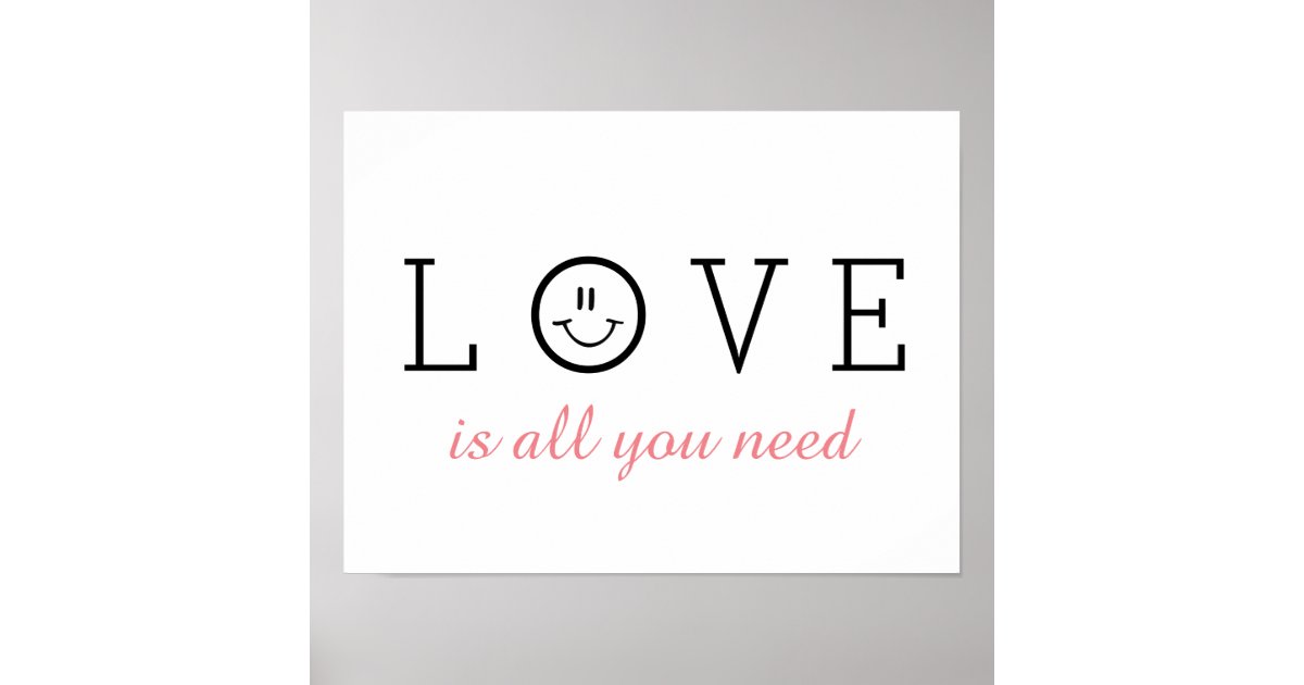 Love Happy Face Poster | Zazzle