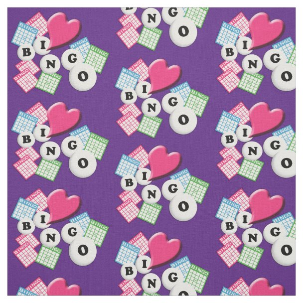 Bingo Fabric | Zazzle