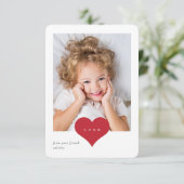 Love Heart Classroom Photo Valentines Day Card | Zazzle