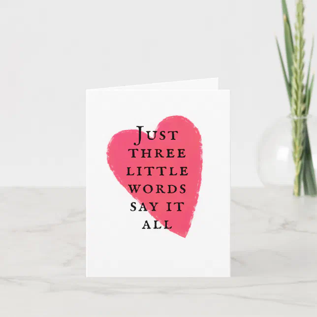 Love Heart Fun Romantic Anniversary Just Because Card | Zazzle