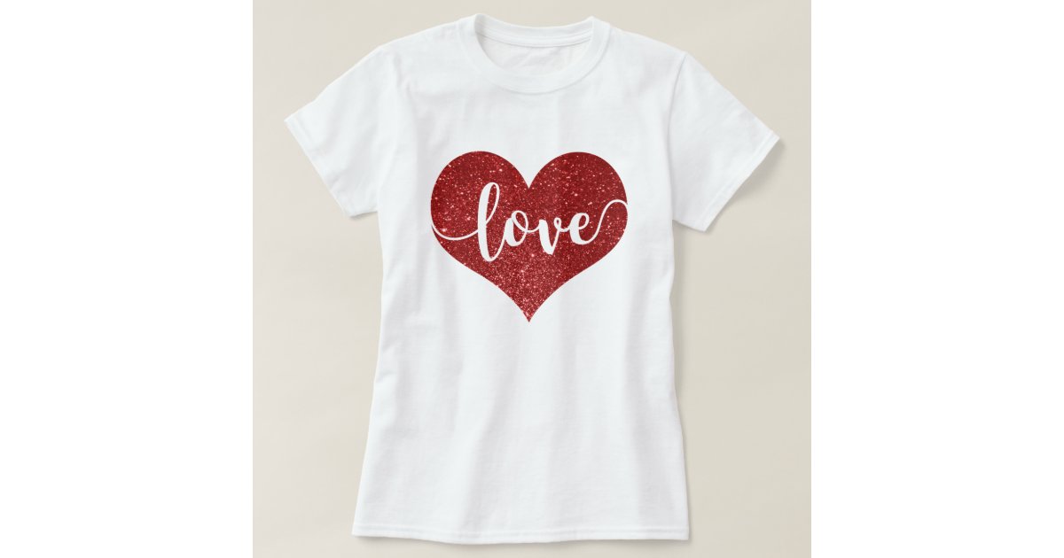 Love - Heart T-Shirt | Zazzle