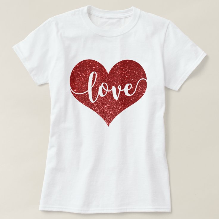 Love - Heart T-Shirt | Zazzle