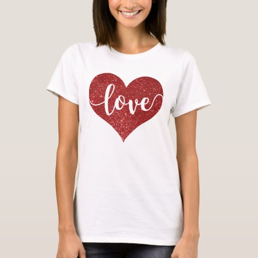 Love - Heart T-Shirt | Zazzle