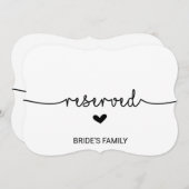Love Hearts Reserved Sign Invitation | Zazzle