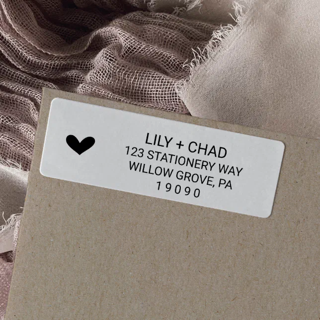 Love Hearts Wedding Label | Zazzle