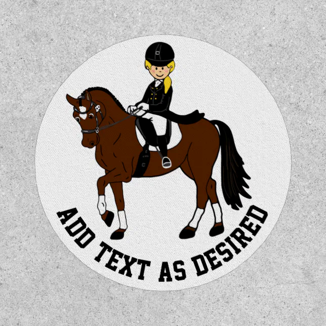 Love Horses Equestrian Horse Riding Show Jumping Patch | Zazzle