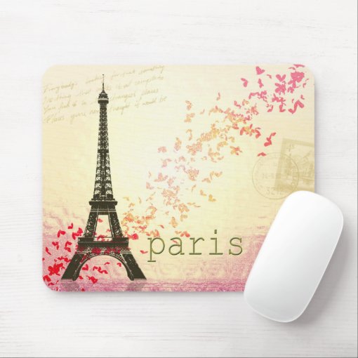Love in Paris Mouse Pad | Zazzle